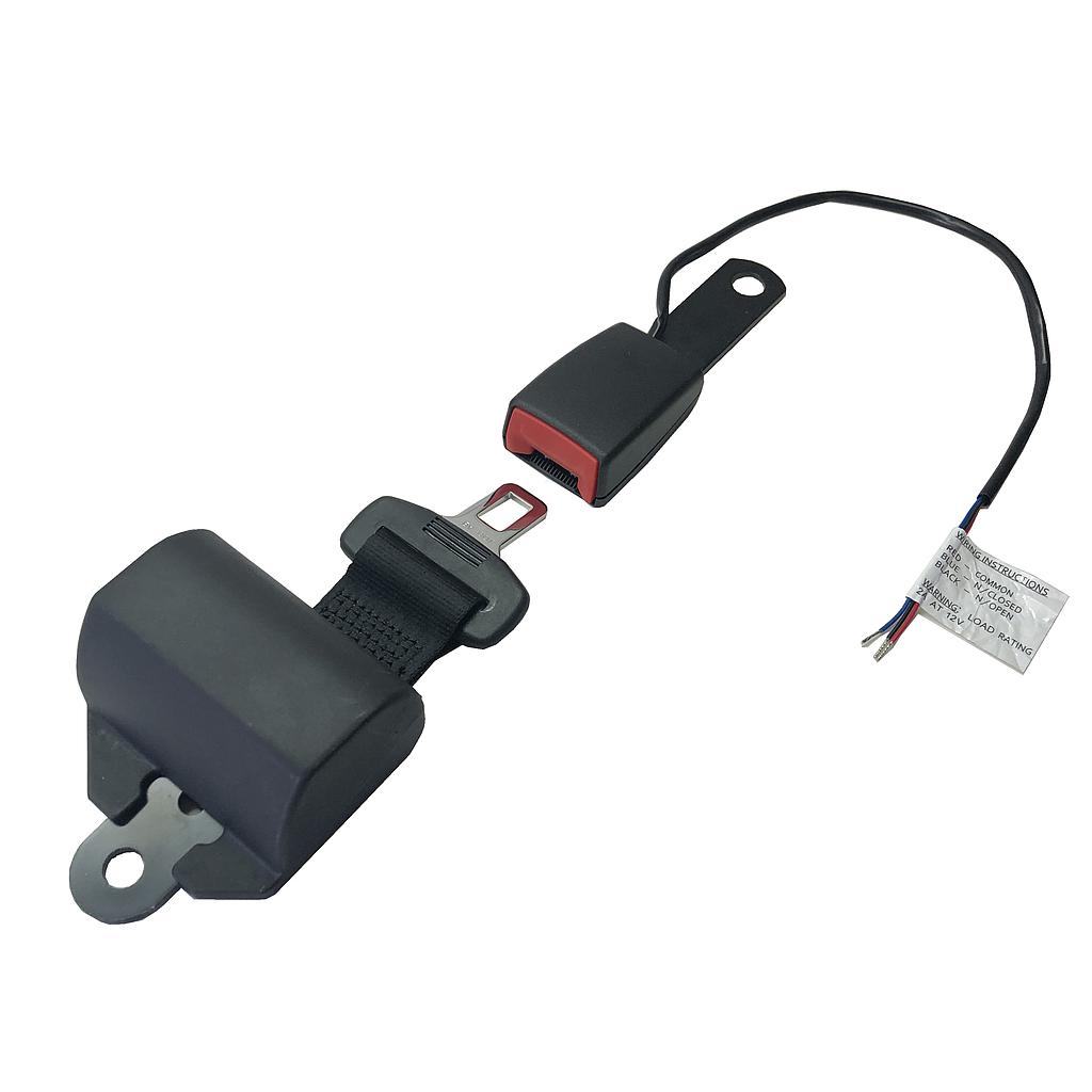 Retractable Lap Belt / Black Webbing, 140mm 3 wire Buckle | Beltup Safety